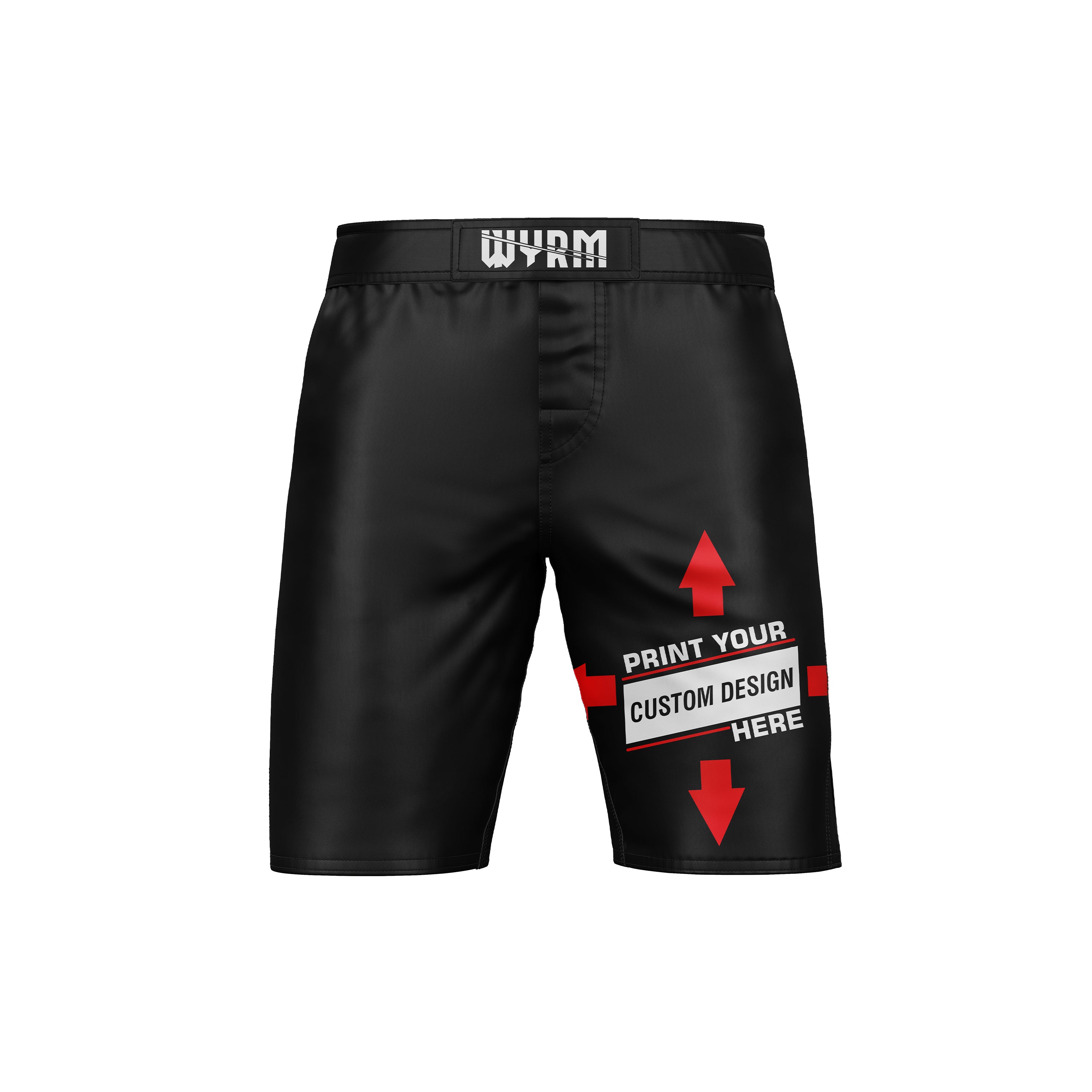 Custom Black MMA Shorts – Wyrm Sports