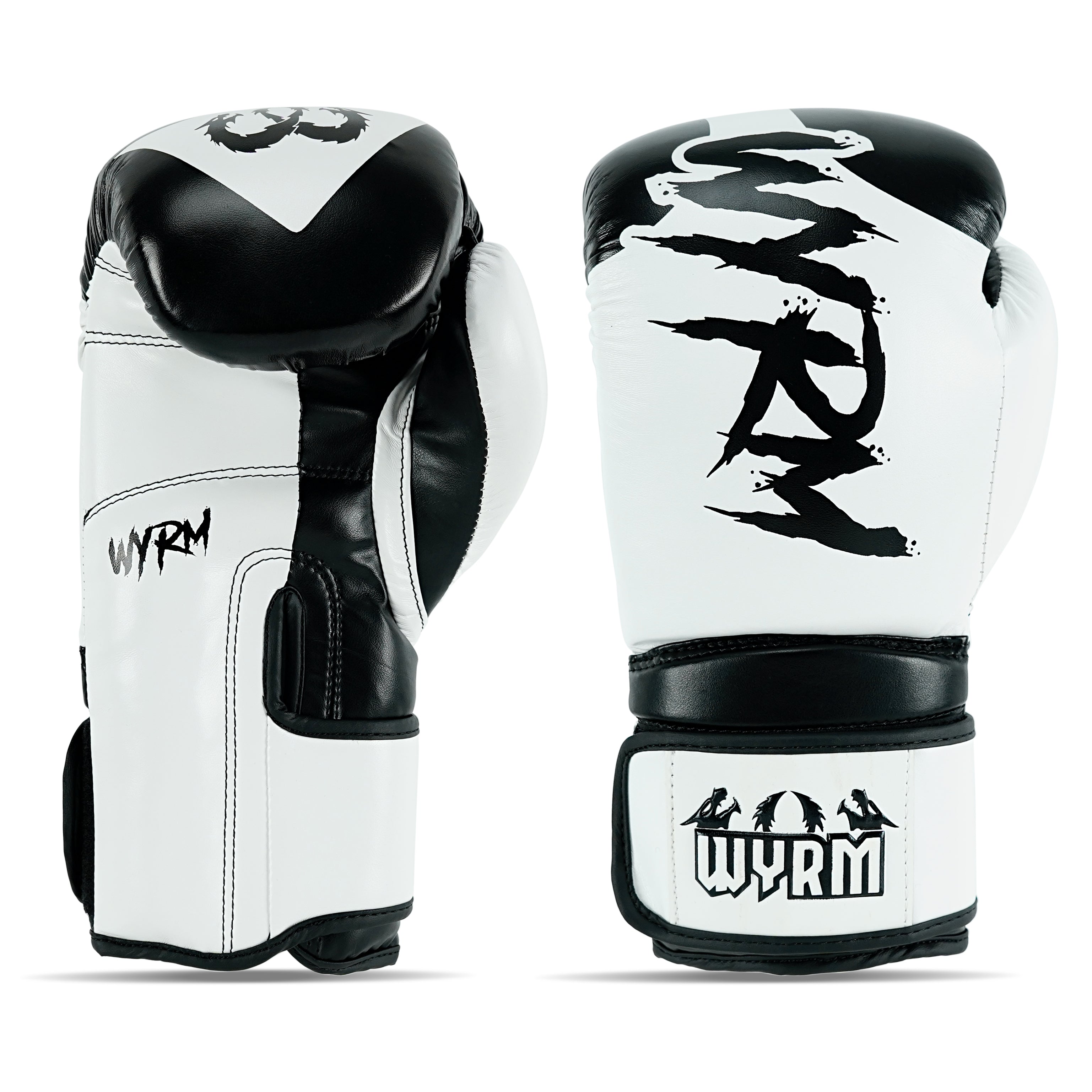 Matador White/Black Leather Boxing Gloves – Wyrm Sports