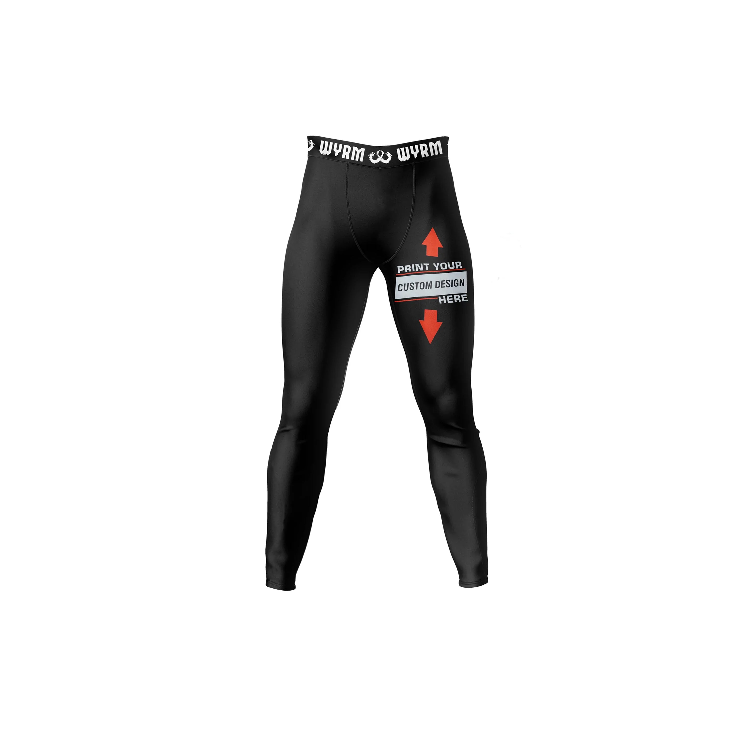 Customized Black Compression Spats – Wyrm Sports