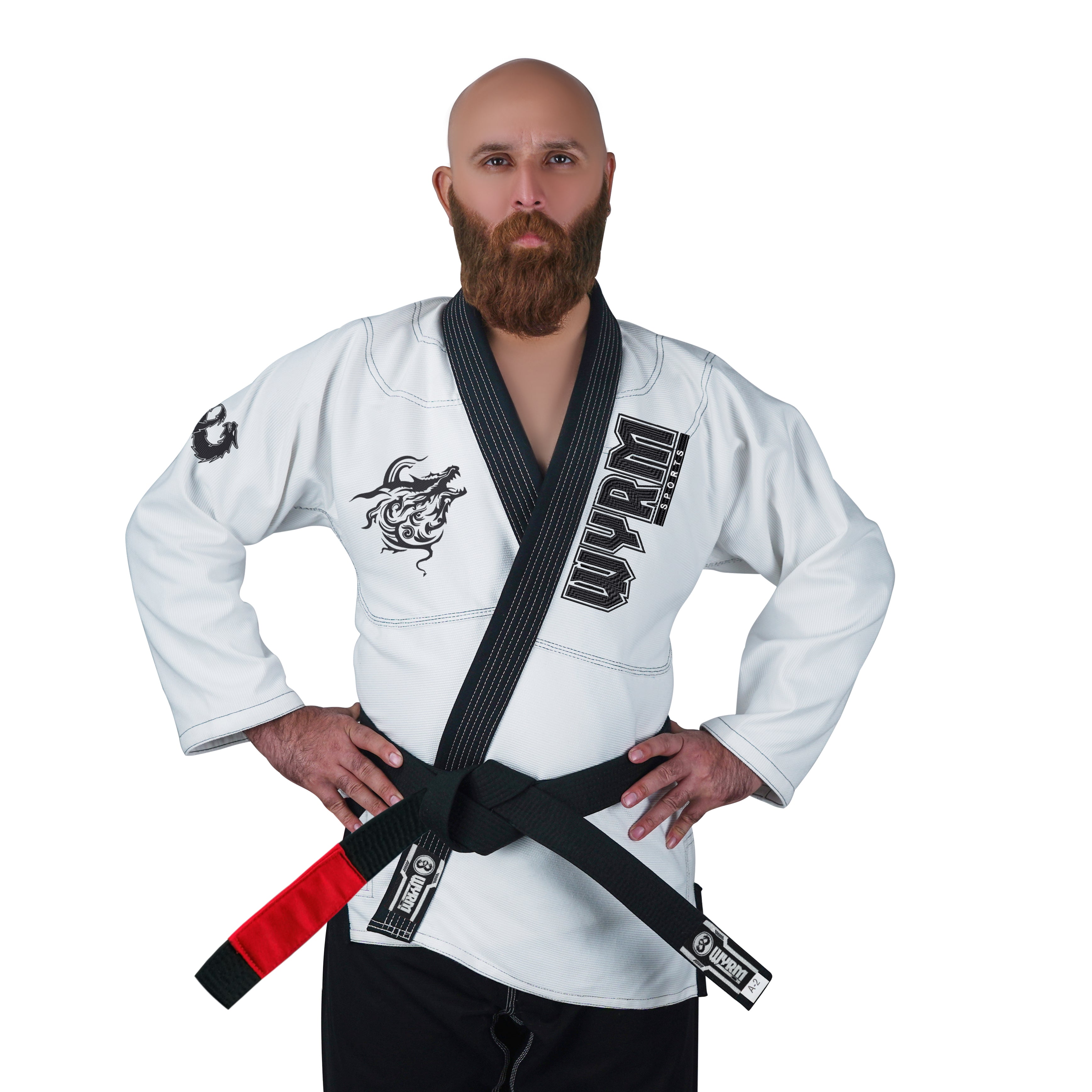 Rebel White with Black Lapel Brazilian Jiu Jitsu Gi – Wyrm Sports