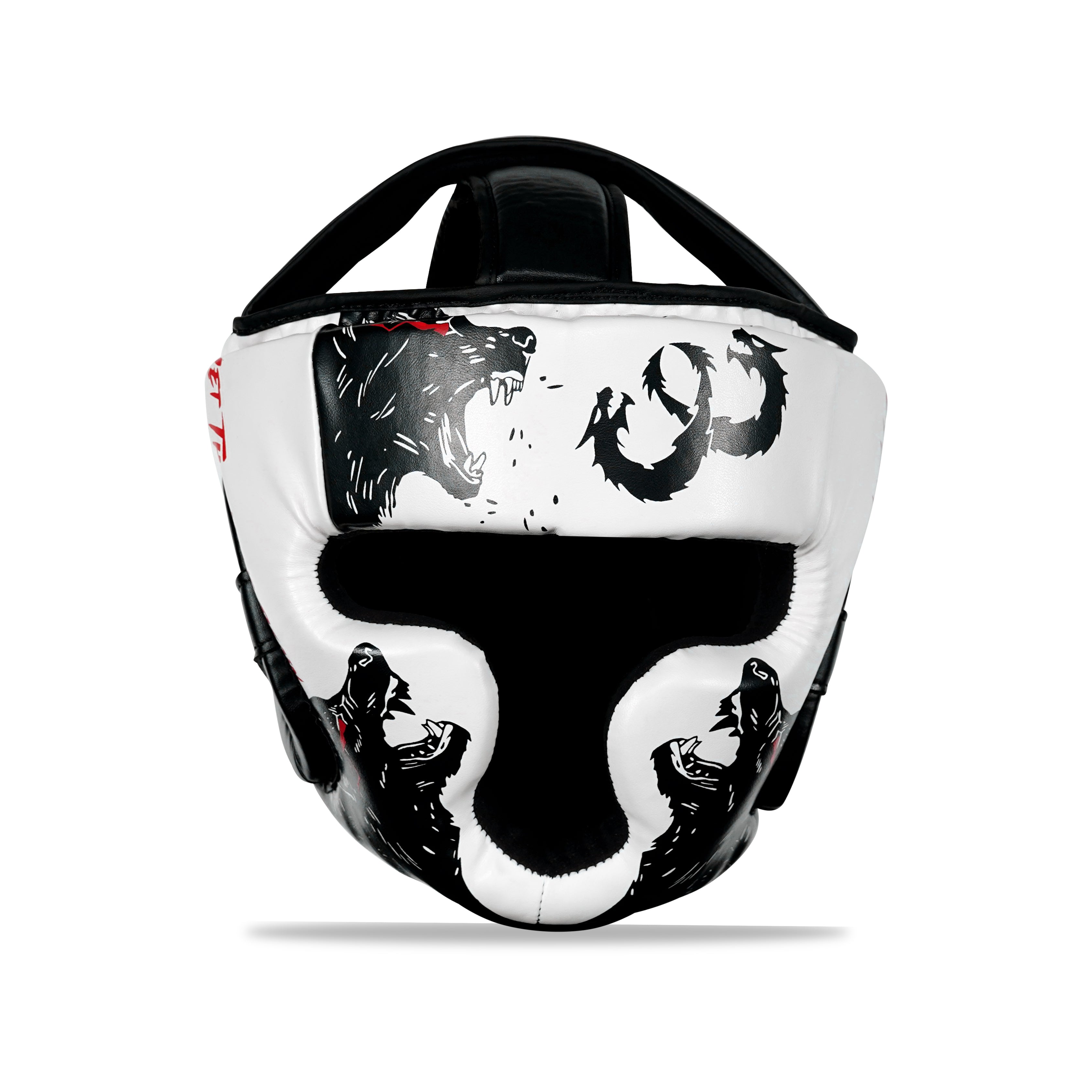 Wolf White Head Guard – Wyrm Sports