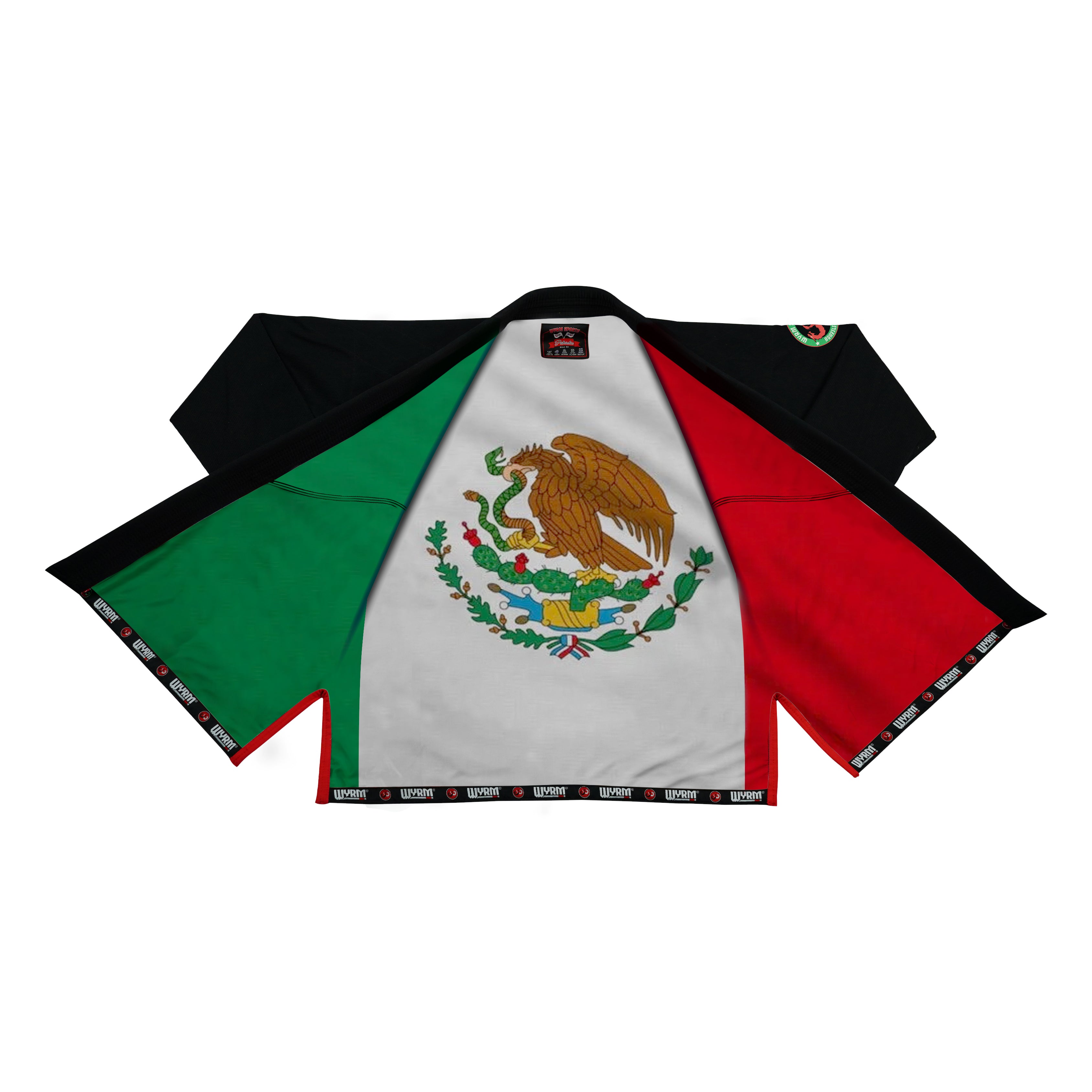Mexican Black Brazilian Jiu Jitsu Gi With Built-in Rash Guard – Wyrm Sports